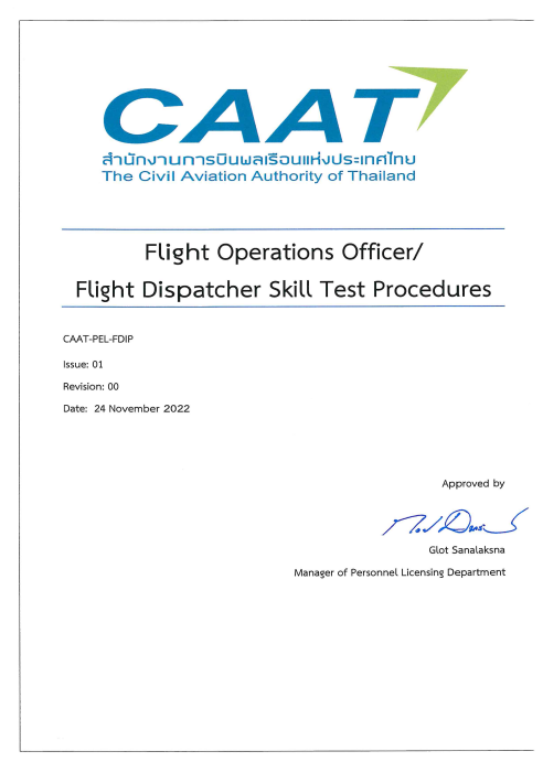CAAT-PEL-FDIP Issue 01 Rev.00 Flight Operations Officer/Flight ...