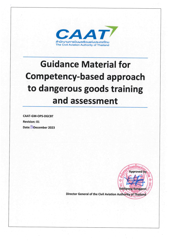 Guidance Material for Competency-based approach to dangerous goods ...