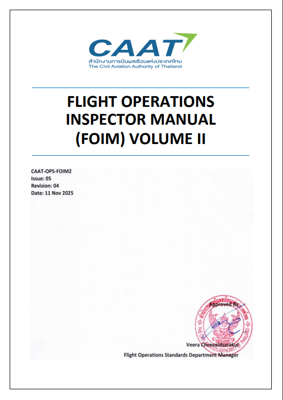CAAT OPS FOIM2 Iss. 05 Rev. 04 – The Civil Aviation Authority of ...
